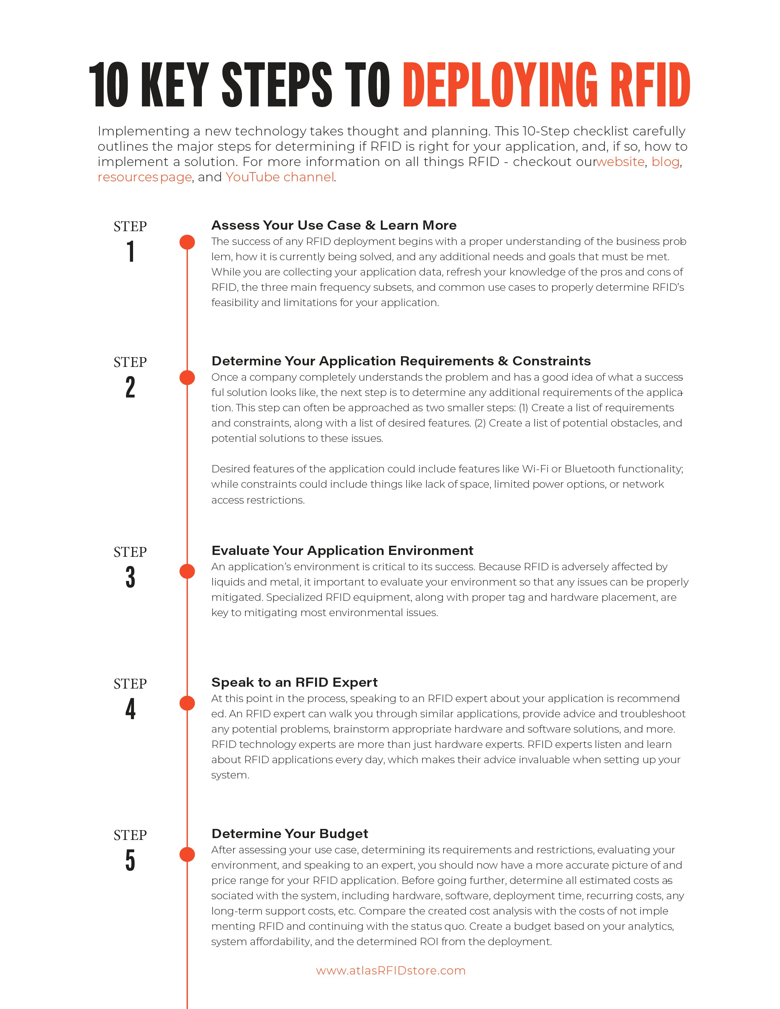 10 Key Steps for Deploying RFID